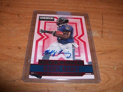 2012 Gridiron Football Bobby Rainey Rookie Auto Card 19/99 Baltimore ...