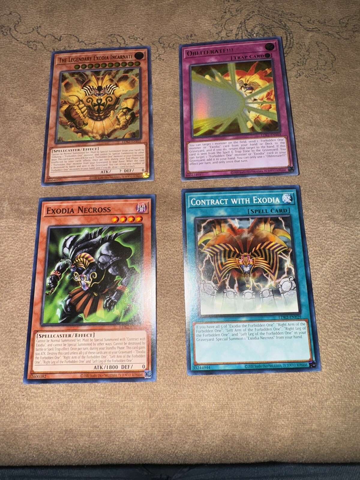 Yugioh Legendary Exodia Incarnate & Exodia Necross & Obliterate!!! Set ...