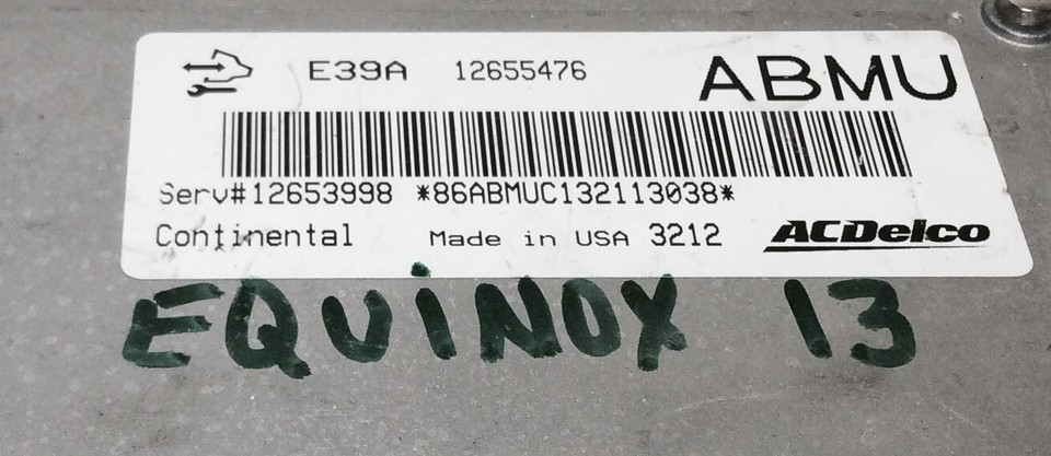 2013 Equinox Terrain ECU 12655476 12653998 | eBay