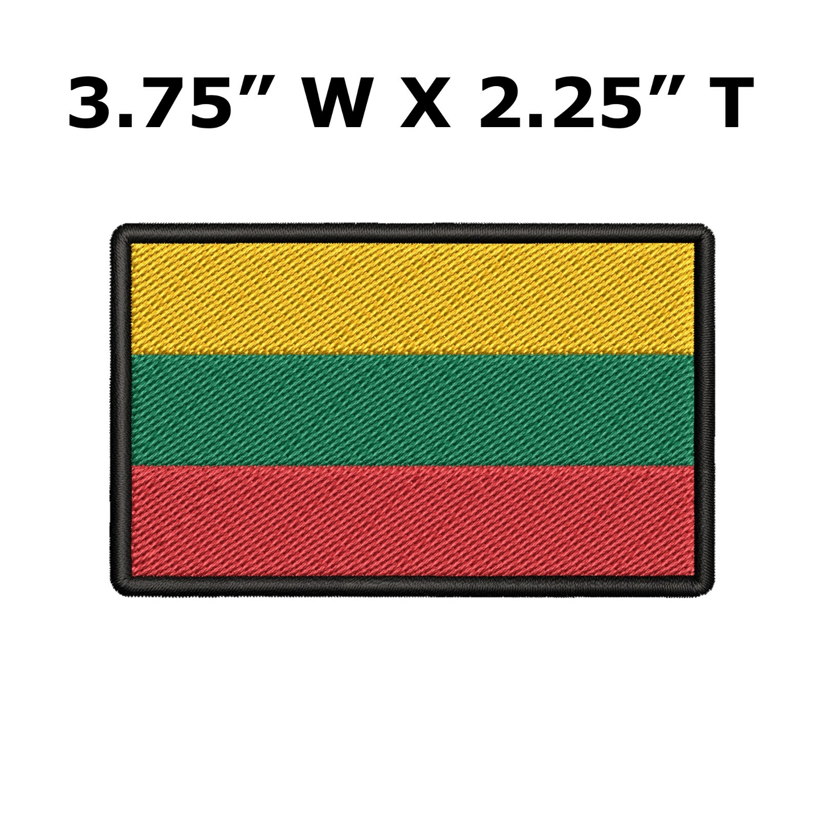 LITHUANIA FLAG embroidered iron-on PATCH LITHUANIAN EMBLEM Baltic ...