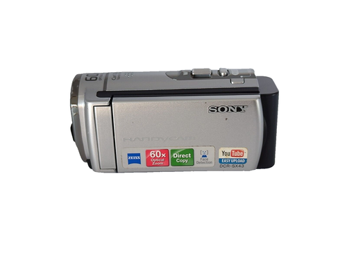 Sony Handycam DCR-SX43e Compact Camcorder 60x Optical Zoom - NO CHARGER ...