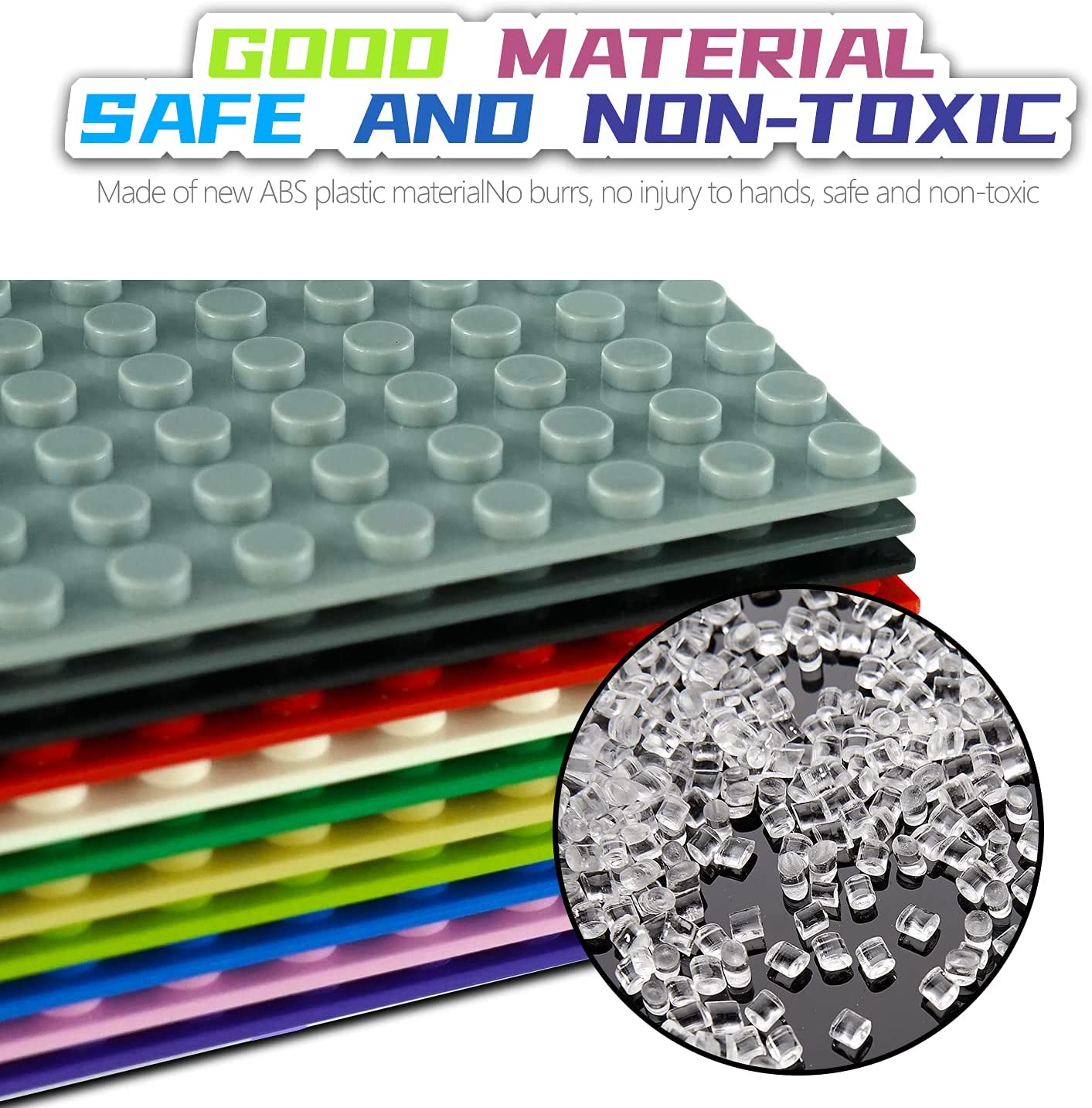 Self Adhesive Building Brick Plates, 10 Inch X 10 Inch Base Plates with ...