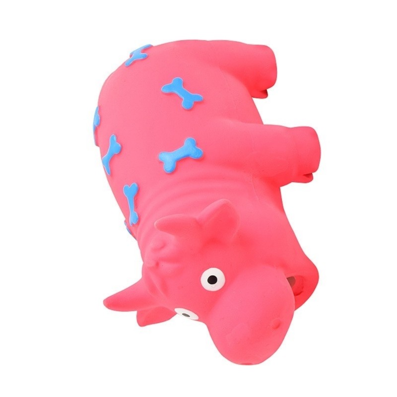 Durable Dog Cow Shaped Toy With Squeaky Sound And Teeth Cleaning ...
