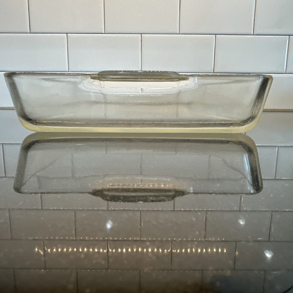 Vintage 50’s PYREX Sculptured-Handles Glass 9x13 Casserole Baking Pan ...