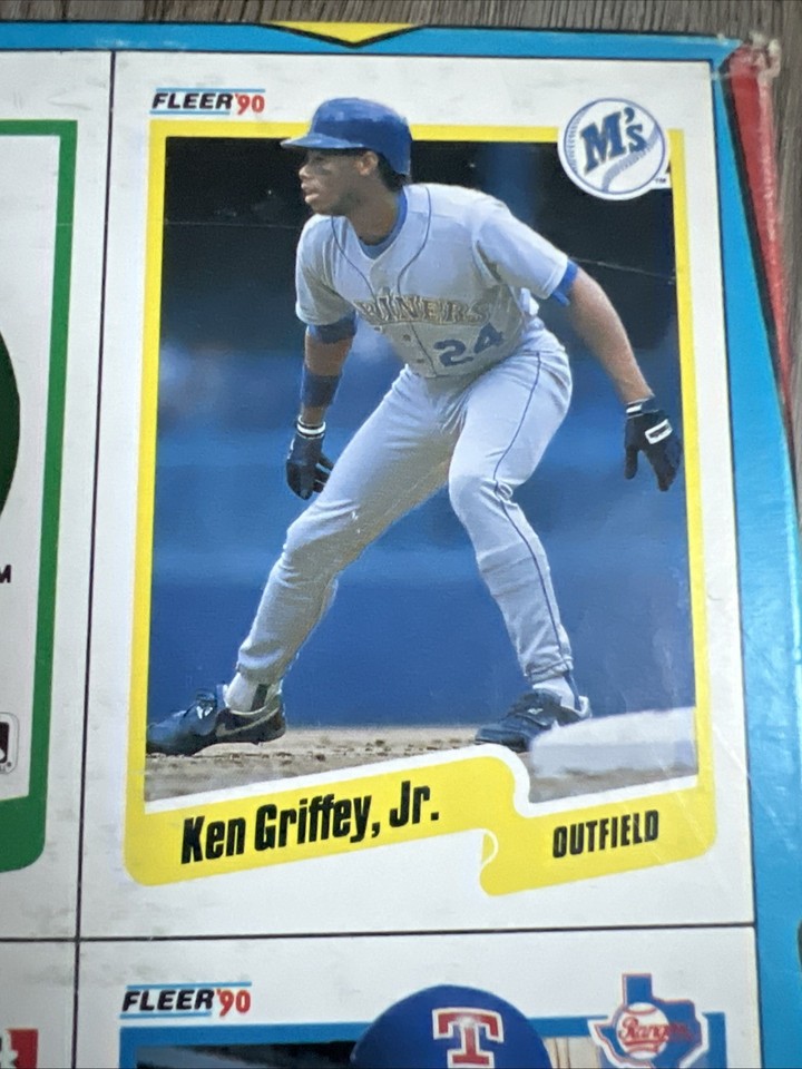 1990 FLEER BASEBALL BOX - 36 NEW FACTORY SEALED WAX CARD PACKS Griffey ...