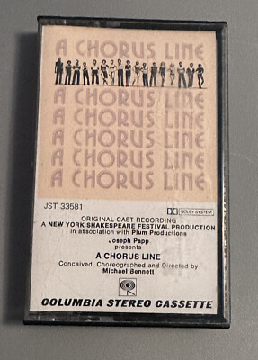 A Chorus Line Cassette Tape 1975 Soundtrack Original Cast Recording ...