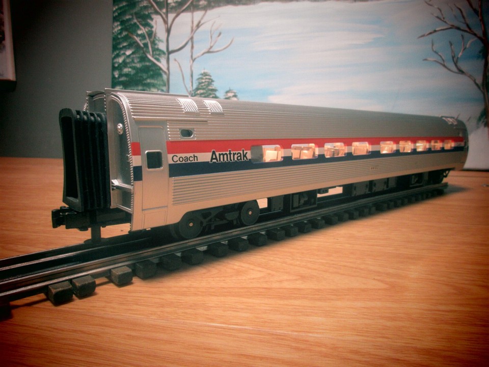MTH ELECTRIC TRAINS 70' Ribbed Amtrak COACH #44103 PASSENGER CAR WITH ...