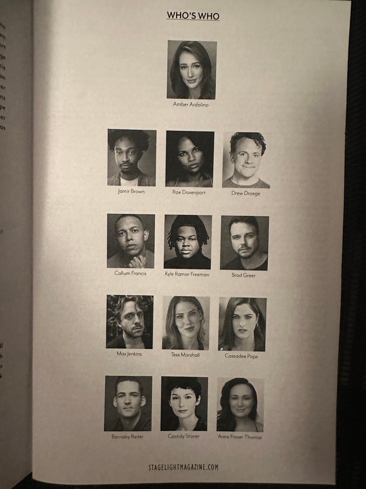 TITANIQUE Off-Broadway Signed Stagelight "Playbill" May 2025 Amber ...