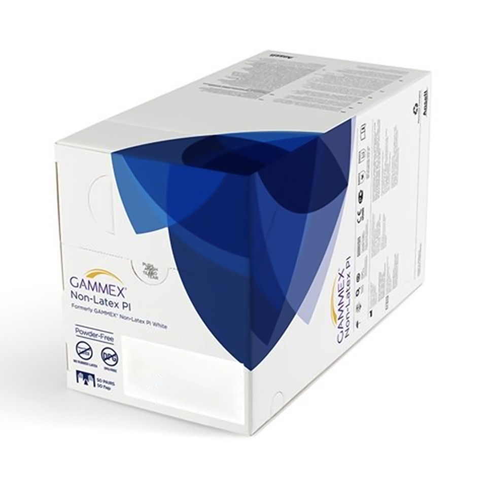 Gammex Non-Latex PI Micro Polyisoprene Surgical Glove, Size 7, White ...