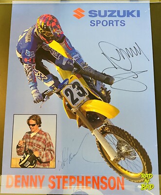 Suzuki Motocross Racing Signed Poster Denny S. & Bob Hannah 15”X20” | eBay