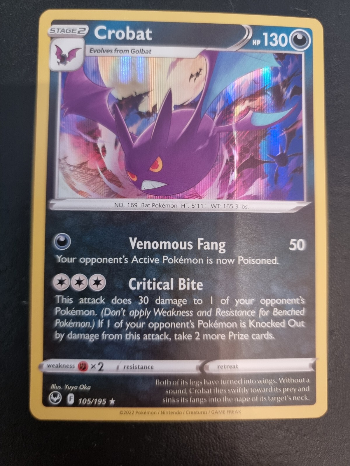 pokemon cards "Crobat" Silver Tempest 105/195 Holo | eBay Australia