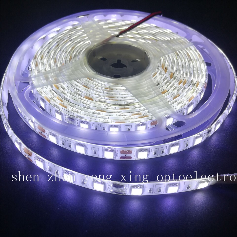 Battery Powered LED Strip 5050 SMD 3-30 led White Waterproof Flexible ...