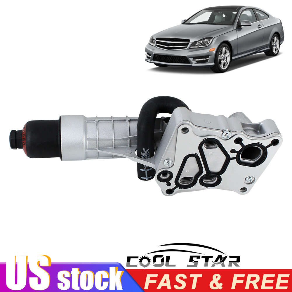 Oil Cooler Filter Housing for 12-15 Mercedes-Benz C250 SLK250 1.8L ...
