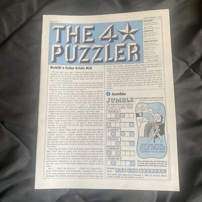 The Four Star Puzzler Issue 9 | eBay