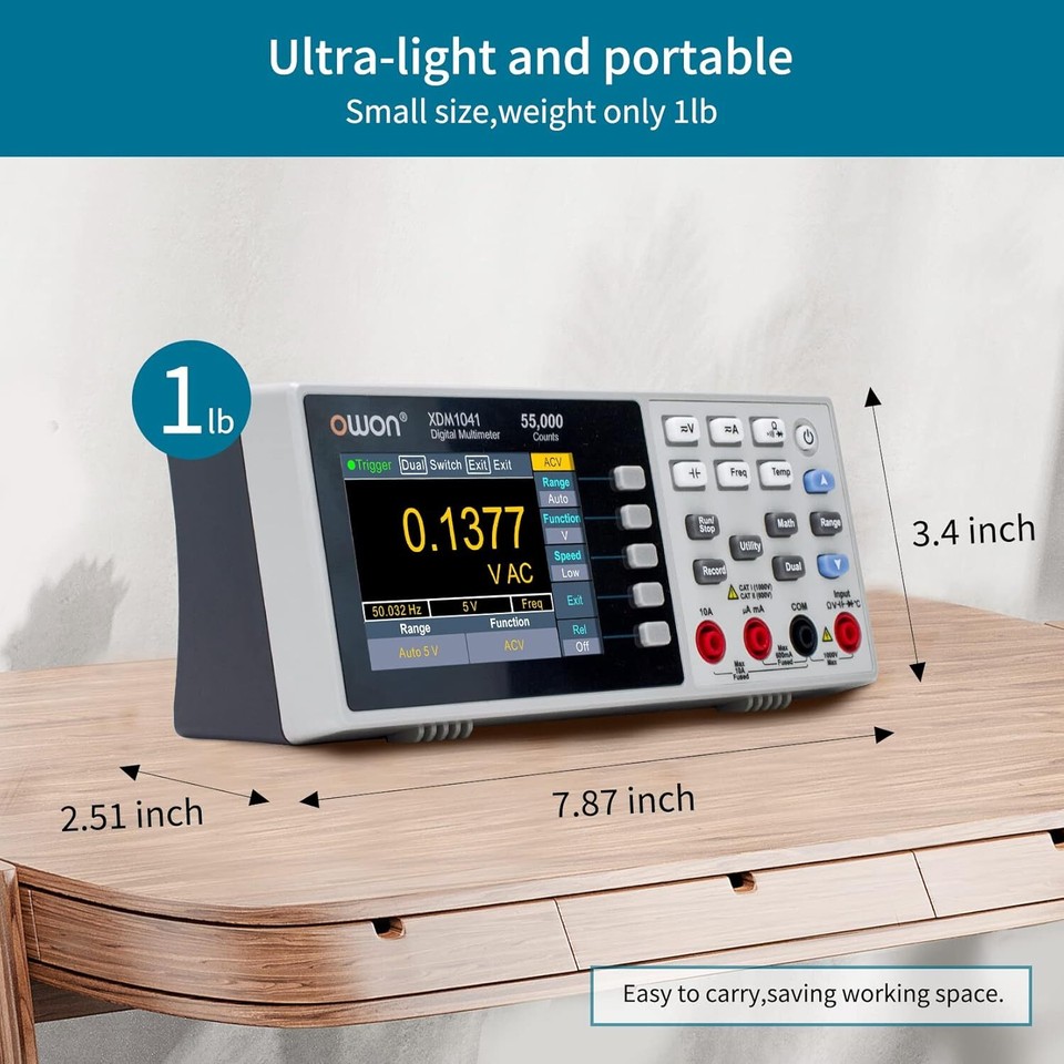 OWON 4 1/2 digits XDM1041 Bench-type Digital Multimeter 55000 Counts ...