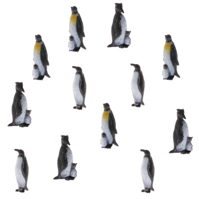 Plastic Penguins Toys Realistic Animal Figurine Collection Gift Set of ...
