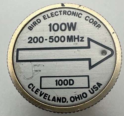 Bird 43 Thruline WattMeter Element 100W 100D 200-500MHz | eBay