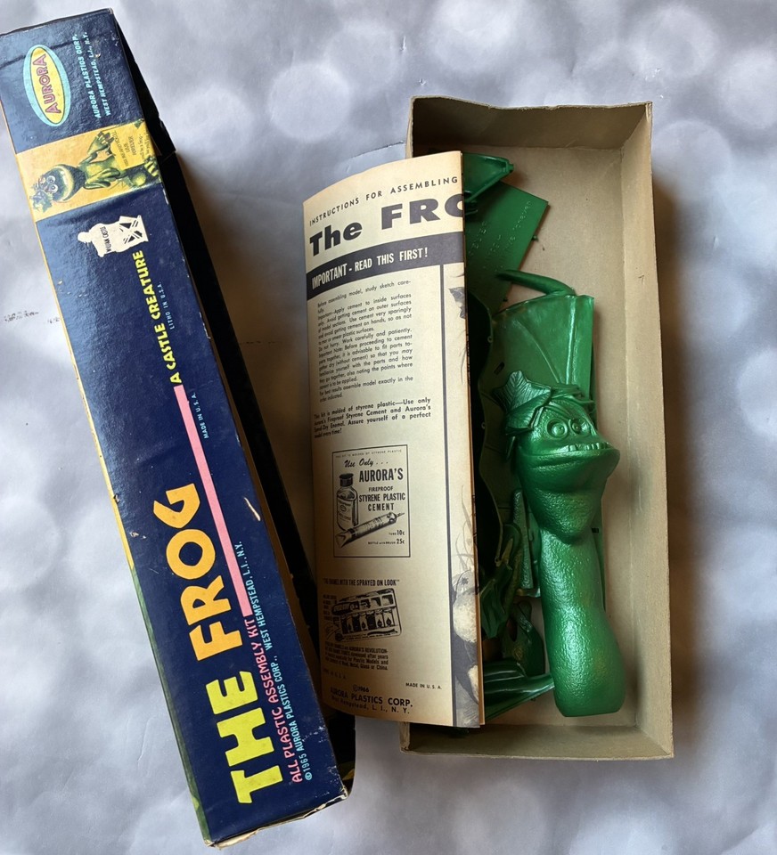 AURORA/William Castle- THE FROG - plastic model kit - IN BOX -1966 ...