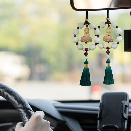 Car Rearview Mirror Pendant Gift Charm Auto Interior Dangle Resin Car ...