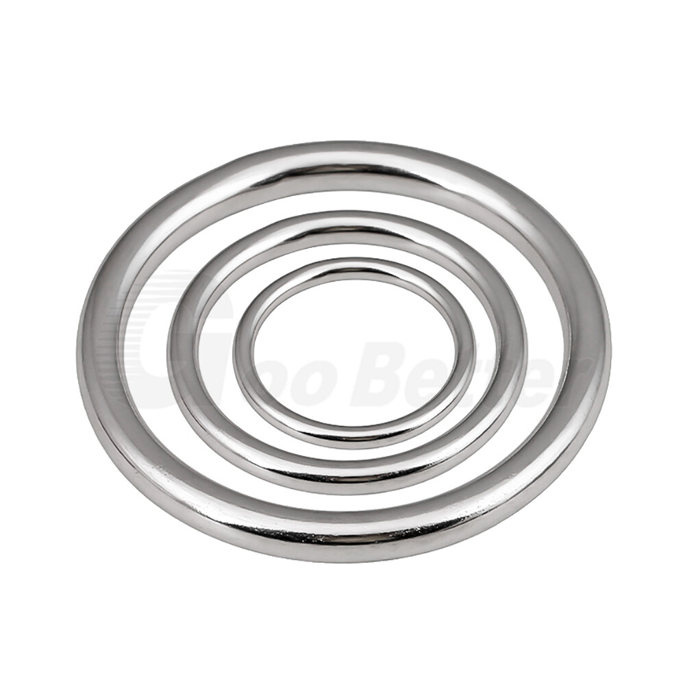 304 Stainless Steel O Ring Heavy Duty Solid Metal Round Rings Welded ...