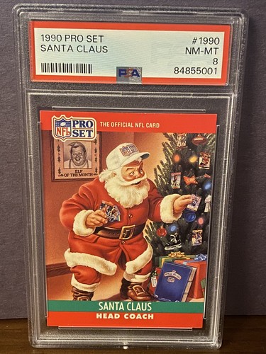 1990 Pro Set #1990 Santa Claus PSA 8 NM-MT Head Coach SP Football ...