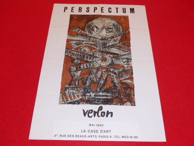 [ Coll. R-JEAN MOULIN Art 20th] André Verlon / Case Art Poster 1966 ...