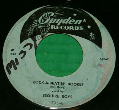 Esquire Boys, 45 rpm, Rock-a-Beatin’ Boogie / St. Louis Blues, Guyden ...