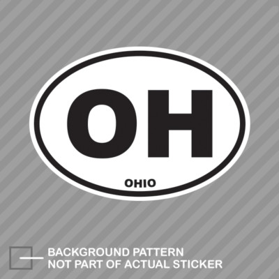 Ohio State Oval Sticker Decal Vinyl OH | eBay