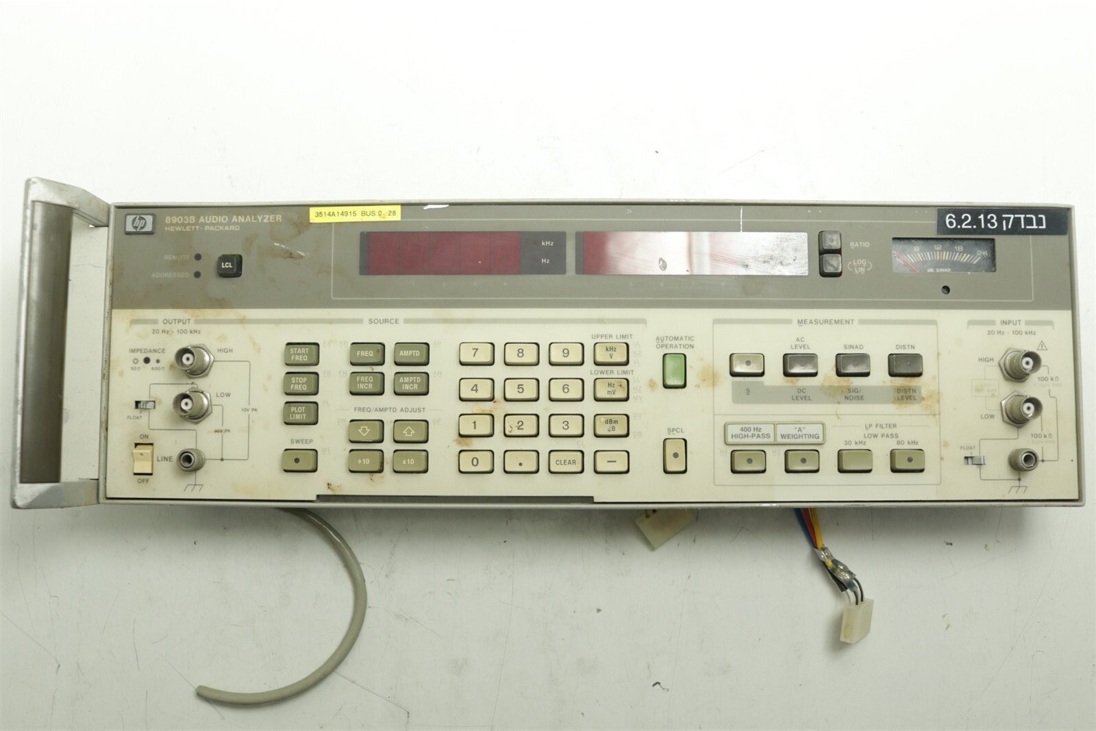 HP 8903B Audio Analyzer for sale online | eBay