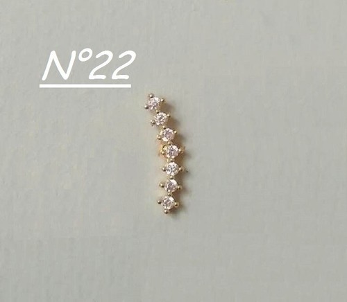 Boucle d'oreilles Piercing mono-boucle vis acier inoxydable or, femme ...