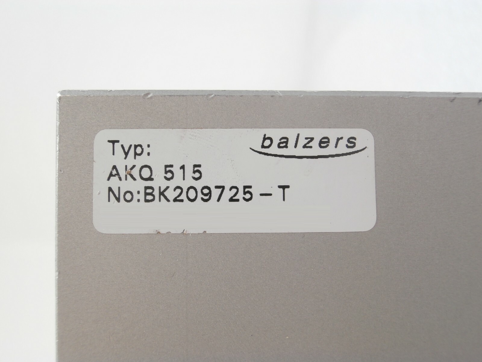 Umicore 0483078 Chromium 99.95% Sputtering Target AKQ515HEC Balzers ...