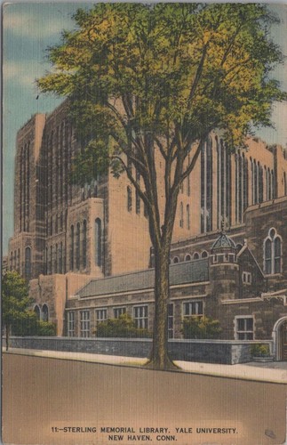 Postcard Sterling Memorial Library Yale University New Haven CT | eBay