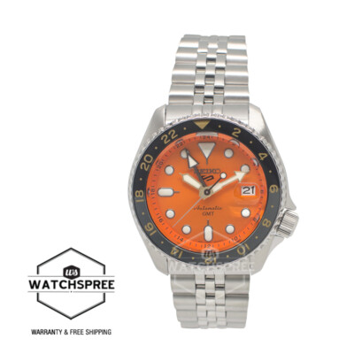 Seiko 5 Sports Automatic GMT SKX Sports Stainless Steel Band Watch ...