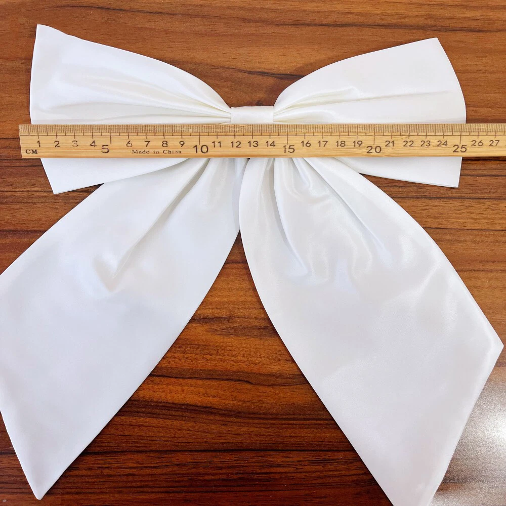 White Satin Ribbon Bow