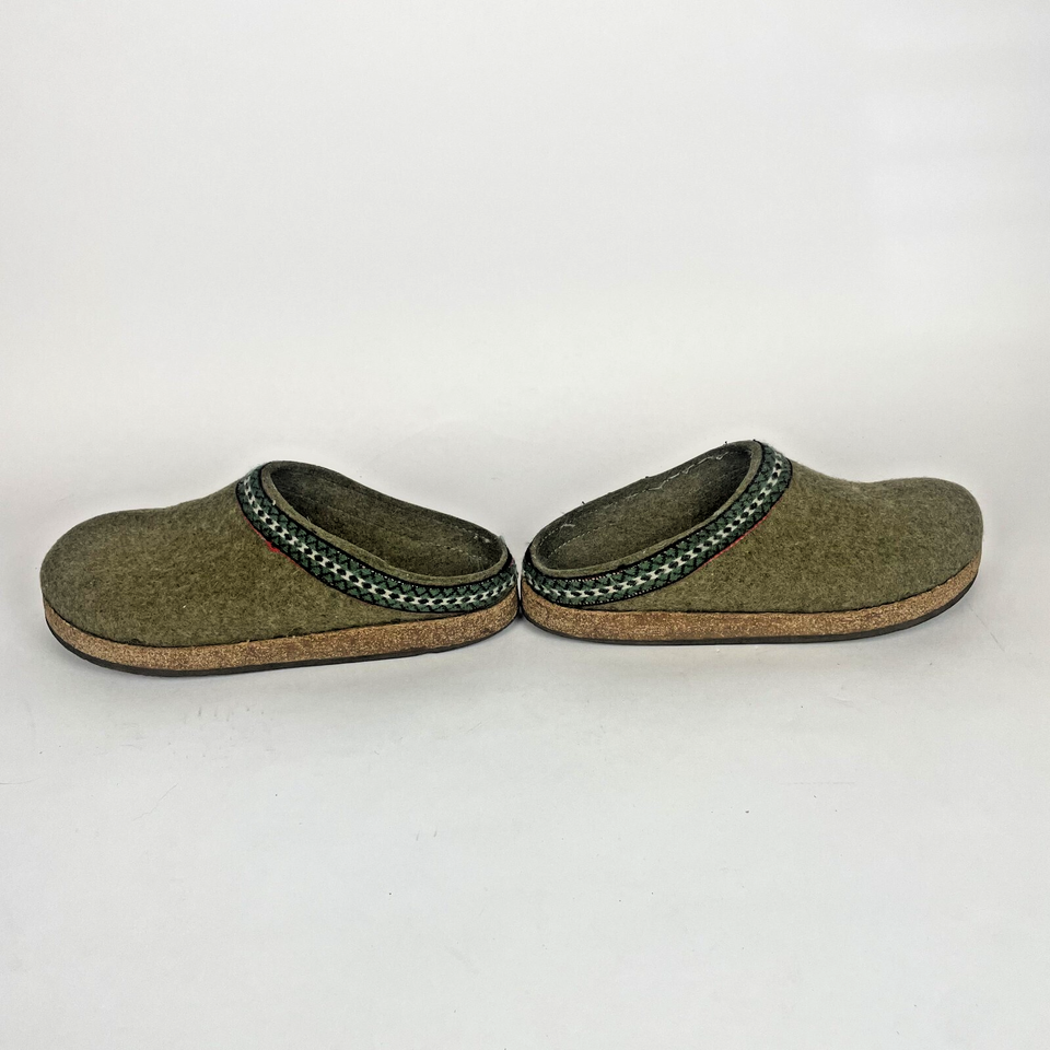 Stegmann LL Bean Green Wool Clogs – Women’s Slip-On Slippers – Cork ...