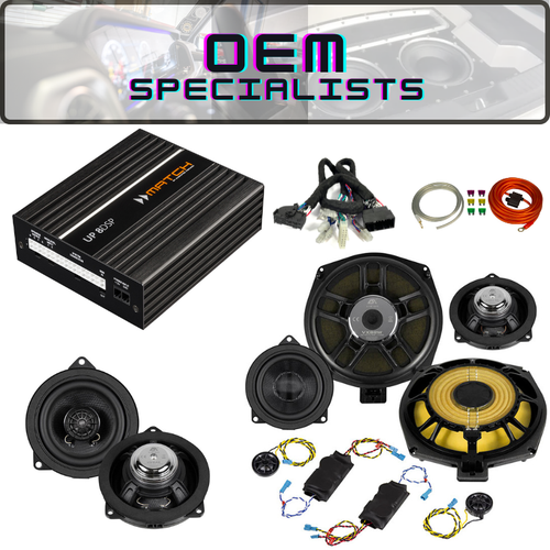 BMW Speaker & DSP Upgrade Package Stage 4 ESX VXB + UP8DSP BMW 5 series ...
