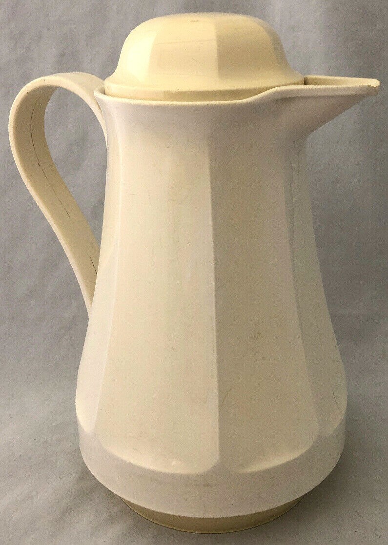 Vintage Thermos Coffee Butler 430 Christa Carafe Pitcher Ivory W/Rose ...