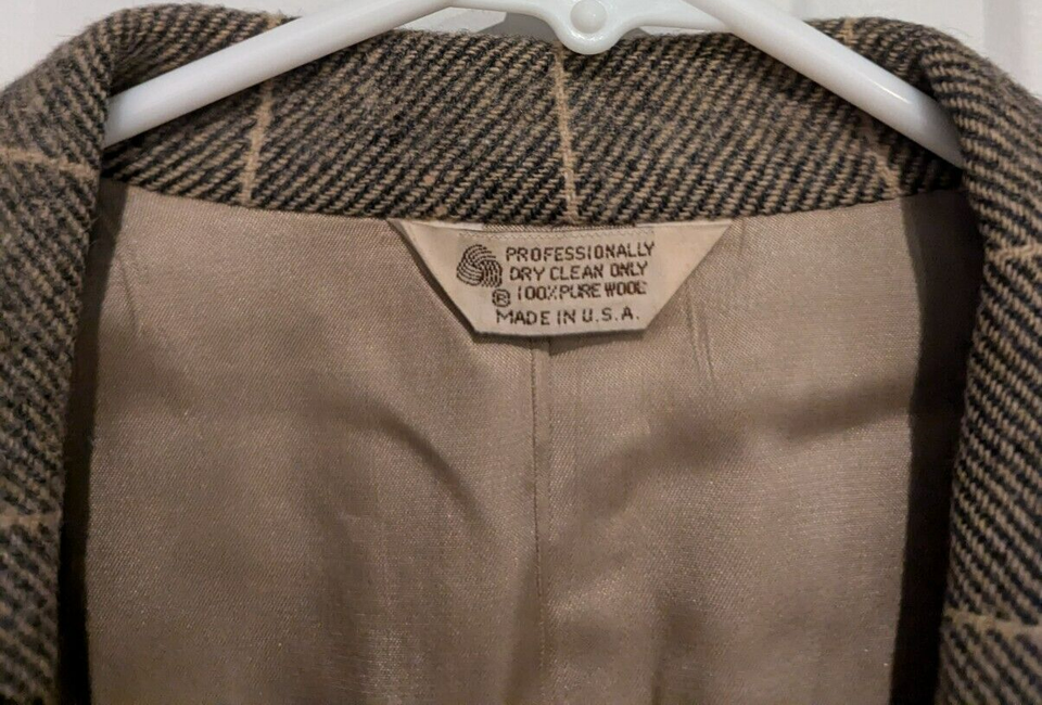 Bert Pulitzer Sport Coat Blazer Suit Jacket 44 Wool Brown Bonmarche Herringbone | eBay