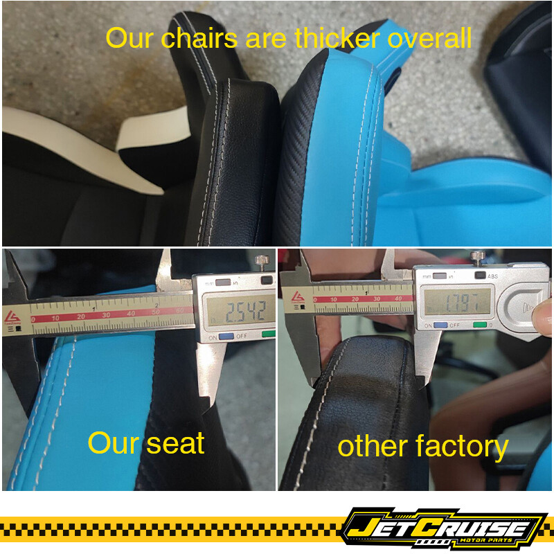 Bucket Racing Seat Universal Reclinable Left Side Dual Slider Blue PU ...