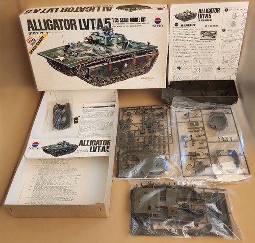 Nitto Model Kit Alligator LVT(A)5 Tank 1/35 Scale Open Box Unassembled ...