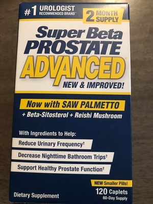 SUPER BETA PROSTATE ADVANCED 3x Brand new expires 7/2026 120 ct tablets ...