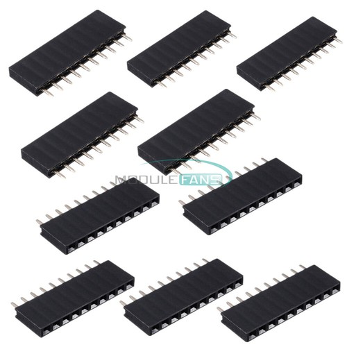 20PCS 2.54mm 1x10 Single Row 10Pins Header PCB Socket Female | eBay.de