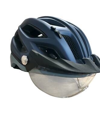 Fahrradhelm mit Visier Reflektor Helm KED Covis Lite K-STAR pure M 52 ...