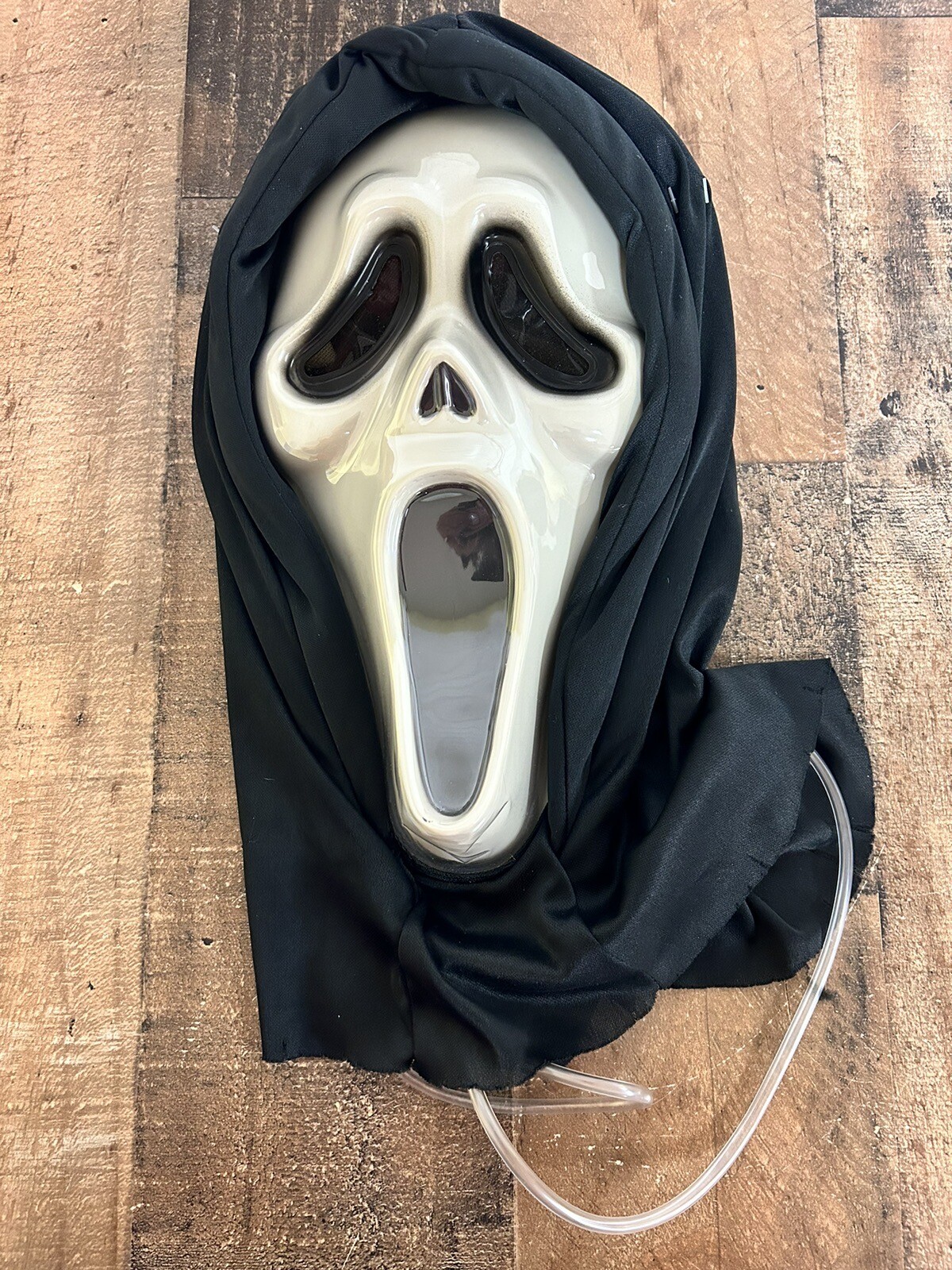 Scream Ghost Face Blood Mask W/Heart Pump & Hood 2012 Never Used | eBay