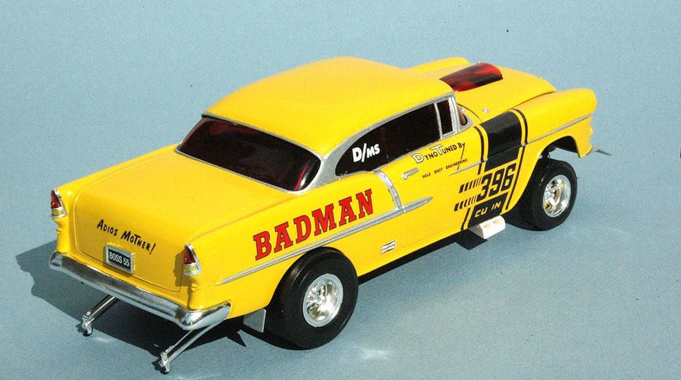 BADMAN 1955 CHEVY 1/32 scale water slide decal Very Nice! Monogram ...