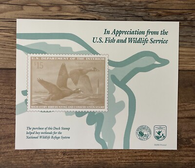 #RW63 1996 - USFWS Duck Stamp - Appreciation Souvenir Card | eBay