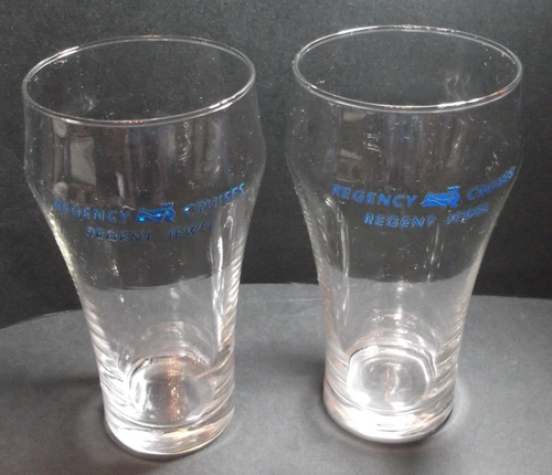 Pair Of (2) Rare Vintage REGENCY CRUISES REGENT JEWEL Cruise Lines Beer ...