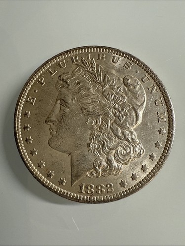 1882 O MORGAN SILVER DOLLAR! Nice Coin! AU/UNC! Dull Finish | eBay