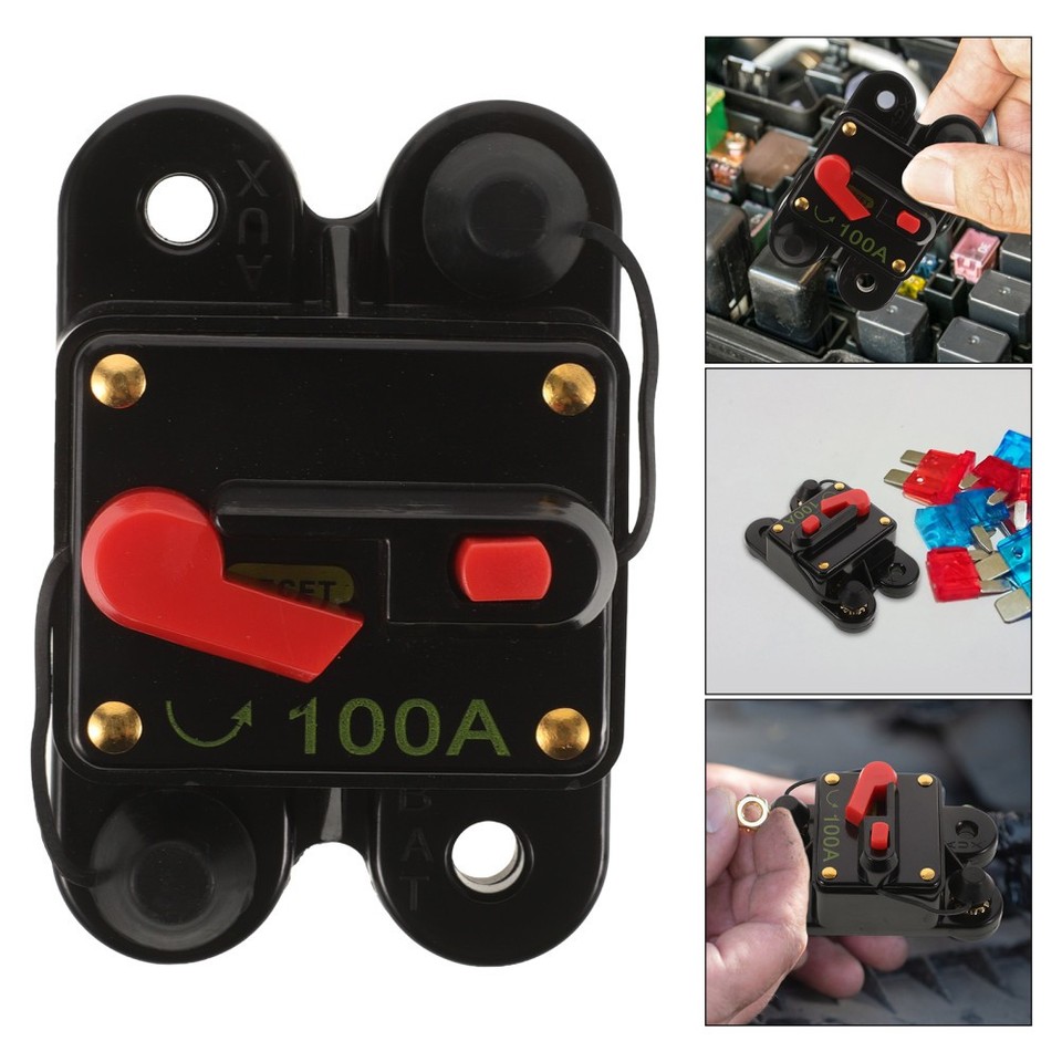 Push Button Reset Breaker Manual Fuse Automotive Circuit Car Adapter ...