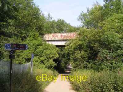 Photo 6x4 Old railway bridge, Rother Valley Park Sothall The path is ...